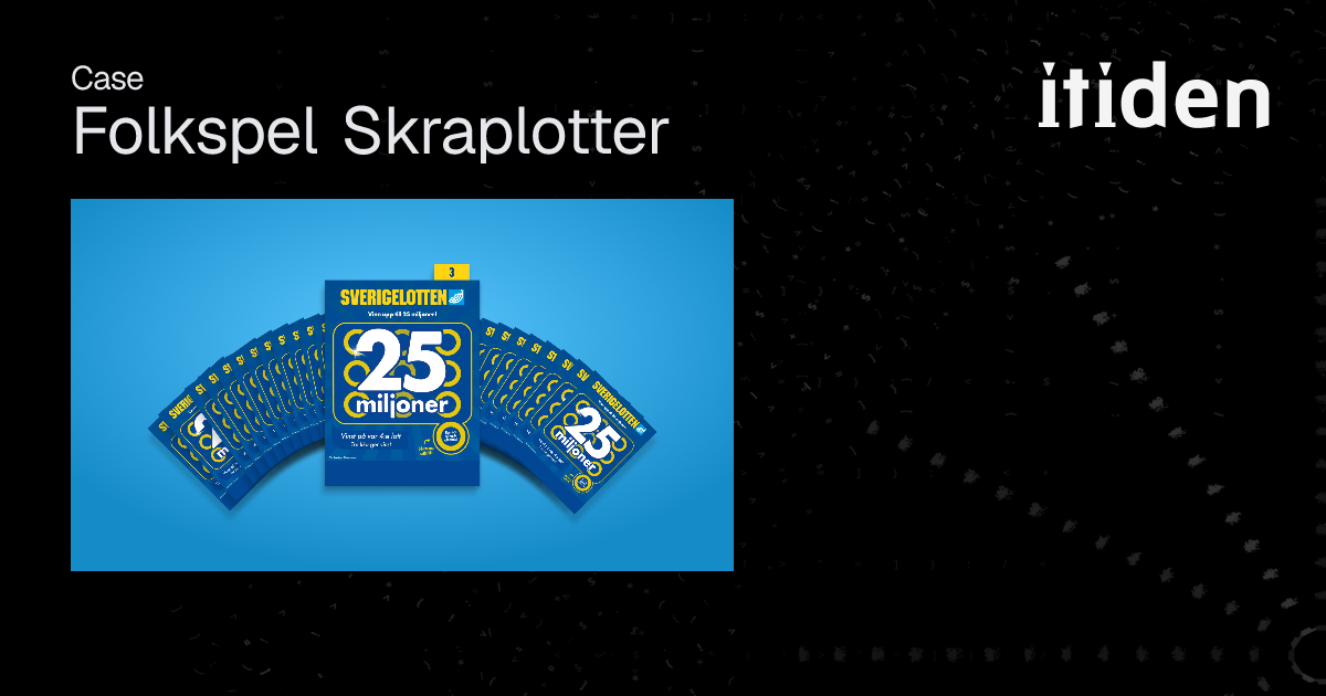 Digital skraplottsplattform för Folkspel – modern webbutveckling | Itiden